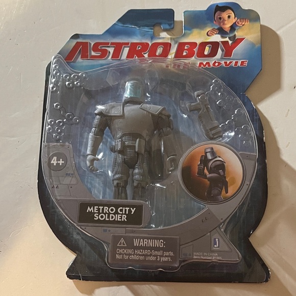 jazwsres | Toys | Astro Boy Movie Metro City Soldier Action Figure Gray ...